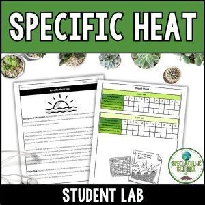 Specific Heat Lab Spectacular Science