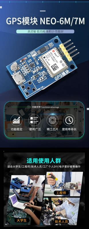 Module định Vị Gps Mô đun Gps Neo 6m7m Vệ Tinh 51 Vi điều Khiển Stm32