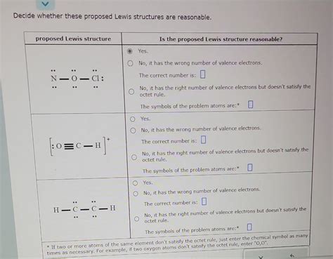 Solved Decide Whether These Proposed Lewis Structures Are