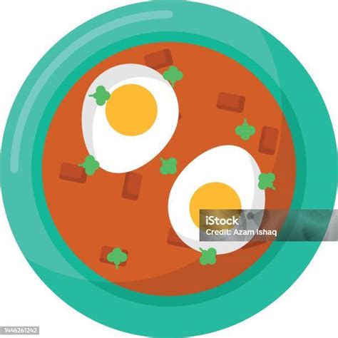 Shakshouka 개념 Menemen 벡터 컬러 아이콘 디자인 아시아 요리 기호 가장 인기 있는 요리 기호 길거리 음식 스톡 일러스트 건강한 식생활에 대한 스톡 벡터 아트