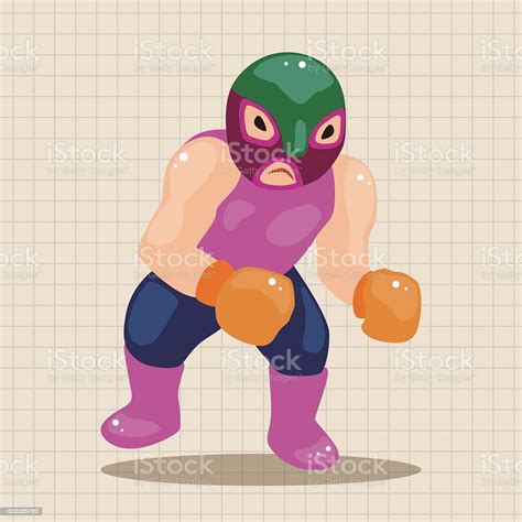 Ilustración De Luchador Tema Elementos Y Más Vectores Libres De