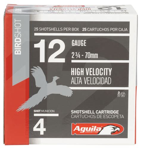 Aguila 1chb1204 Field 12 Gauge 275 1 14 Oz 4 Shot 25 Bx 10 Cs