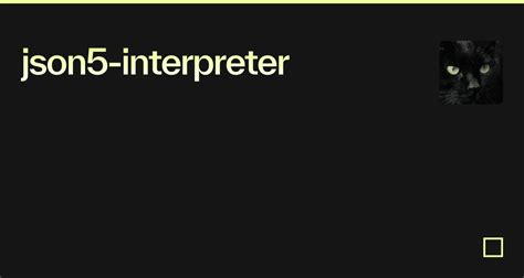 Json5 Interpreter Codesandbox