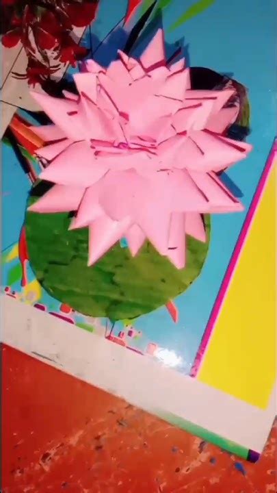 Make Lotus Flower Papercraft Creative Shortsfeed Shortsviral