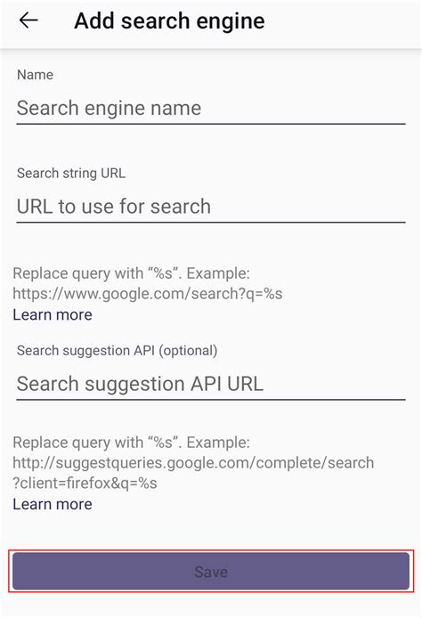 Manage My Default Search Engines In Firefox For Android Firefox For Android Help