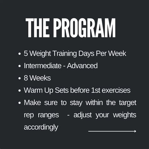 Hey Guys Heres A Free 5 Day Split Program Ive Written Let Me Know