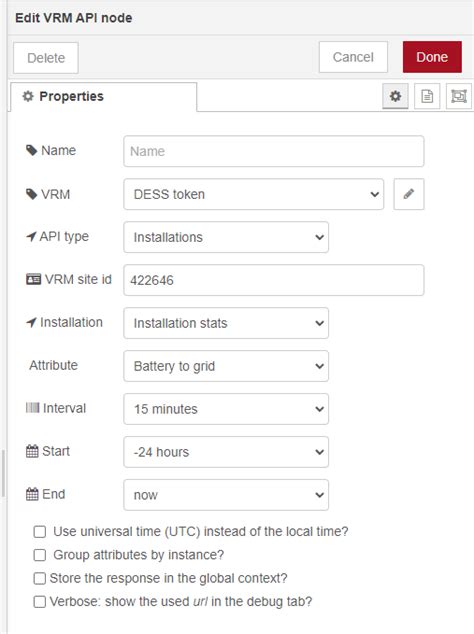 Victron Vrm Api Node Invalid Api Token For Dess Works Well For Other Api Types