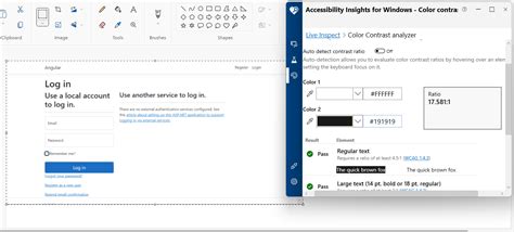 A11y NET Core ASP NETCore ReactLogin NonTextContrast The Color
