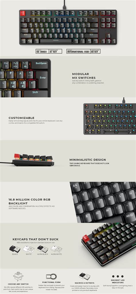 Glorious Gmmk Tenkeyless Prebuilt Gaming Keyboard Black Pakistan