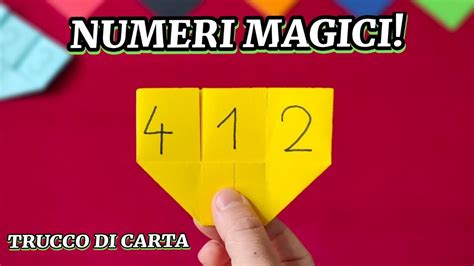 Trucco Di Magia Di Carta Semplice Origami Gioco Di Carta Piegare La