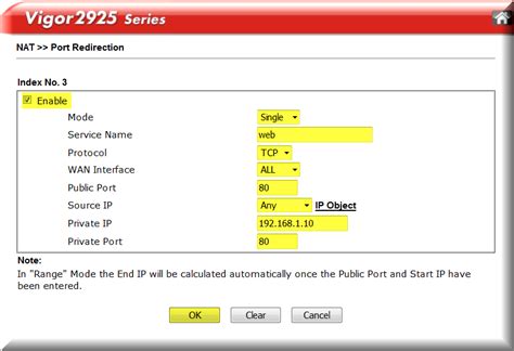 Vigor2912 Vigor2925 Cấu hình NAT port cho Camera web server và các dịch vụ khác Unifi vn