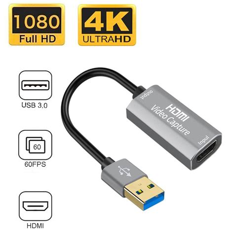 Video Capture Card Hdmi To Usb 3 0 Full Hd 1080p 4k Hdmi Capture Cable Lazada Indonesia