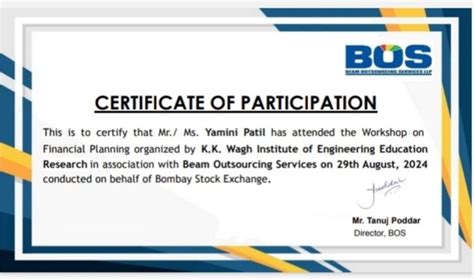 Thrilled To Have Attended An Insightful Workshop On Financial Planning