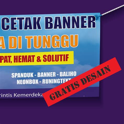Jual Free Desain Mmt Banner Spanduk Spanduk Mmt Banner Cetak