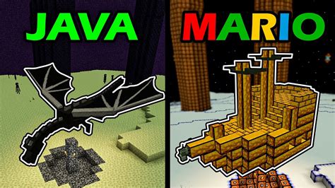 Minecraft Java Vs Super Mario Youtube