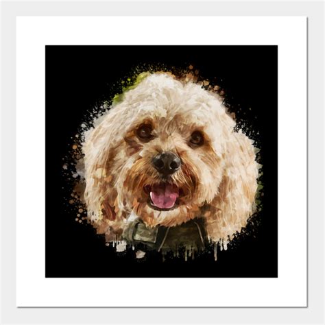 Cavapoo Watercolor Cavapoo Posters And Art Prints Teepublic