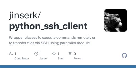 Github Jinserkpythonsshclient Wrapper Classes To Execute Commands