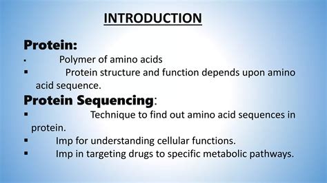 Protein Sequence Analysis PPT