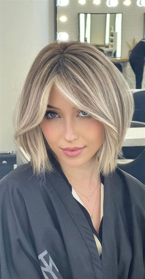 50 Best Short Hair With Bangs Sandy Blonde Bob With Curtain Bangs Artofit
