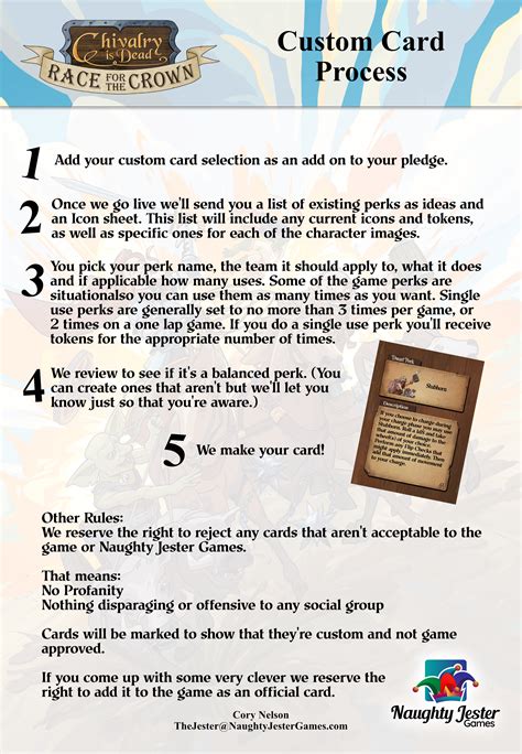 Customcards Naughty Jester Games