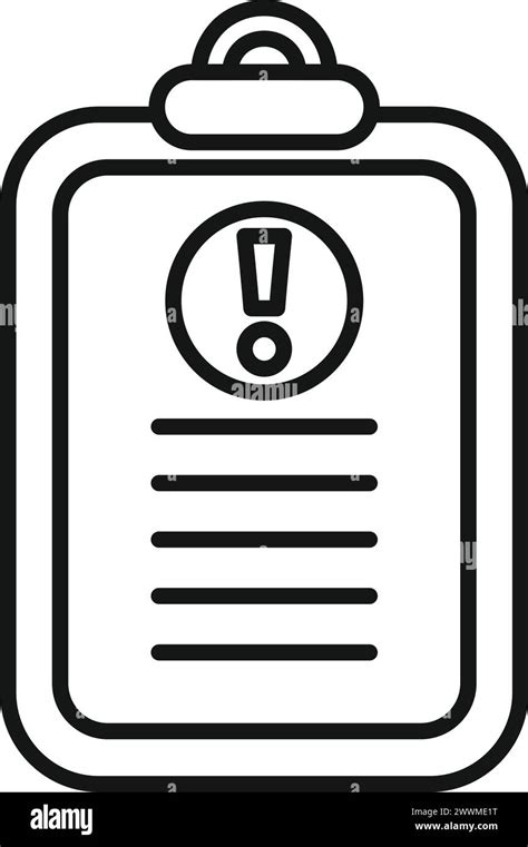 Clipboard Access Icon Outline Vector Rule Policy Search Avoid Test