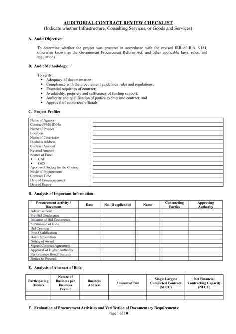 Annex 3 2 Templates WP4 Auditorial Contract Review Checklist