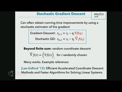 Free Video Optimization First Order Methods Part 1 From Simons