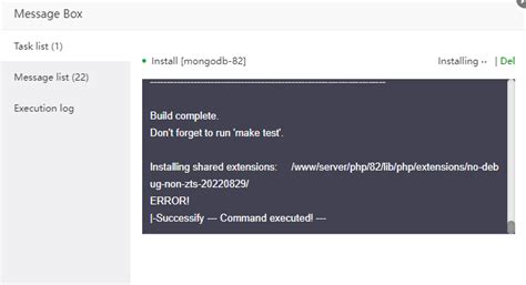 Mongodb Driver Php 82 Error Installation Aapanel Free And Open