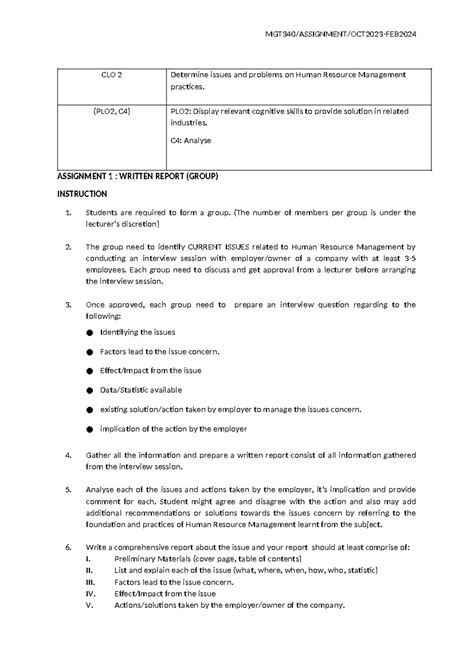 Instruction Assignment 1 Written Report Mgt340assignment
