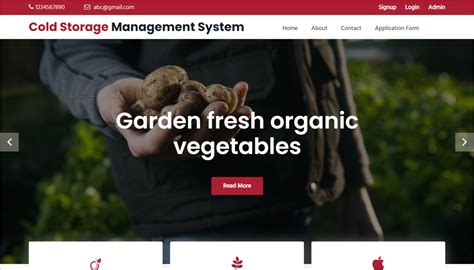 Cold Storage Management System Php Script Cold Storage Software