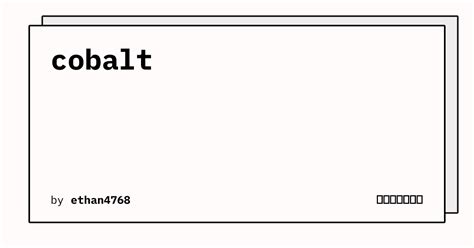 Cobalt 寻岳的网络日志