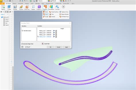 Unable To Create Surface Patch Autodesk Community