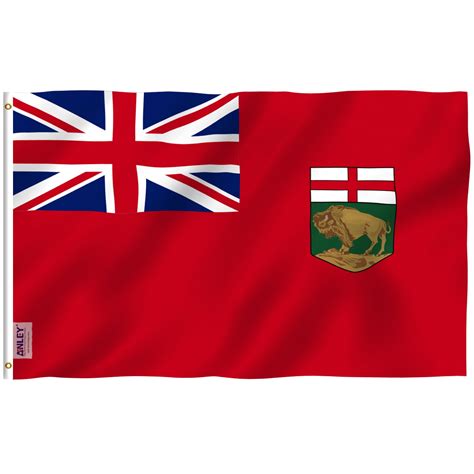 Anley Fly Breeze 3x5 Foot Manitoba Flag Canadian Province Of Manitoba