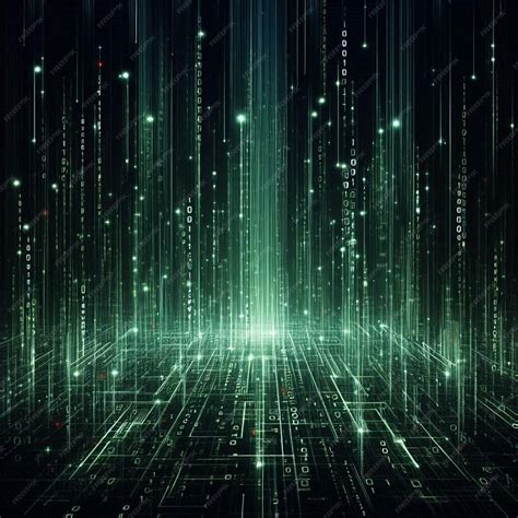 Cyan Matrix Code Background Binary Numbers On A Black Screen A Matrix