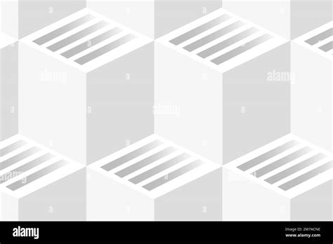 White Cubic Background Design Vector Stock Vector Image And Art Alamy