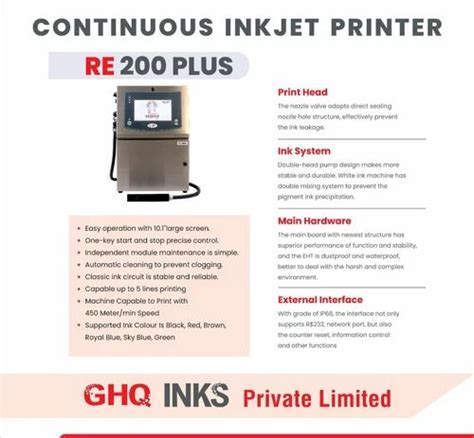 Continuous Inkjet Printers At Rs Automatic Inkjet Batch Coding Machine In Jaipur ID