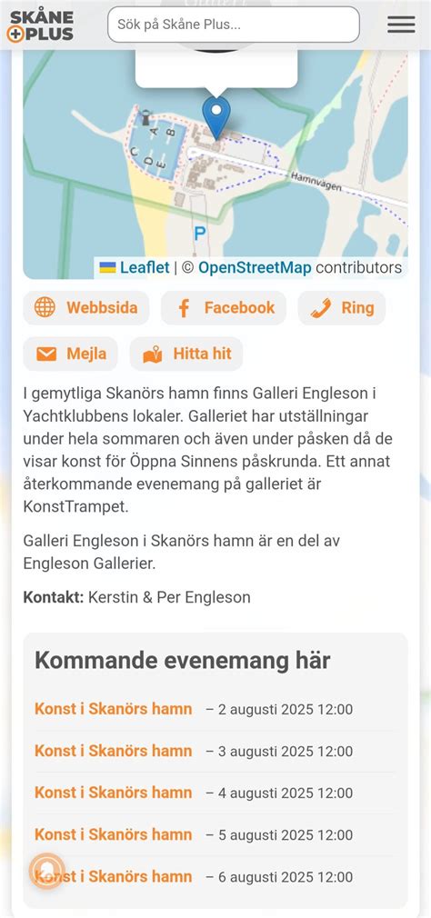 Nya Funktioner För Evenemang Skåne Plus