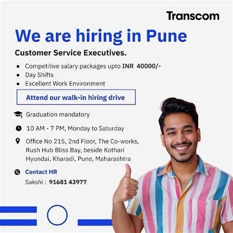 Jobalert Transcomindia Pune Hiring Cfbr Sakshi Pawar