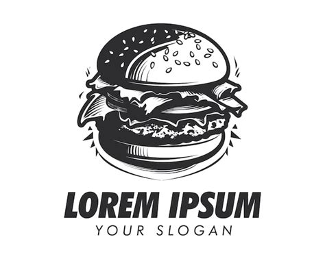 Premium Vector Vintage Burger Logo Vector Design