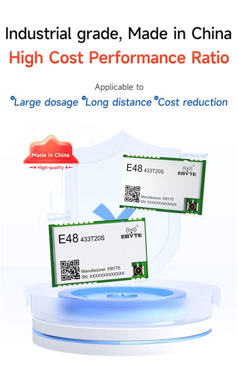 Ebyte E48 433t20s 3 5km 20dbm Automatic Frequency Hopping Ttl Level Output 433mhz Wireless Data