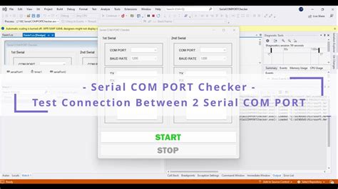 C Serial Communication Check 2 Com Port Connection At A Variable Baud