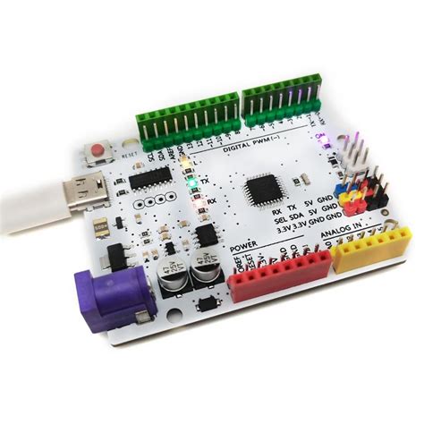 Development Board For Aduino Uno R3 White Pcb Cmxelcs