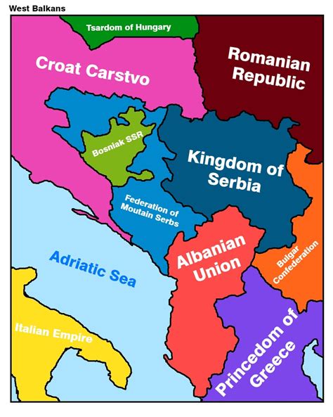 Alternate Map Of The Balkans Rimaginarymaps