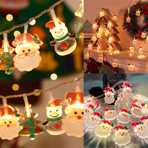 Nakts Gaisma Rotājumu Virtene Ziemassvētku Gaismas Stīgas Ziemassvētku Gaismas 60 Collu 10