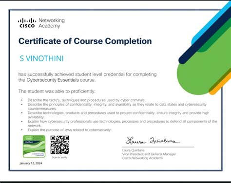 Vinothini Sivakumar On Linkedin Cybersecurity Cisconetworkingacademy Professionaldevelopment