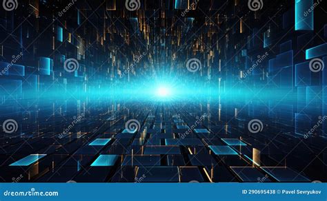 Technology Cyberflow Matrix Matrix Stock Illustration Illustration Of