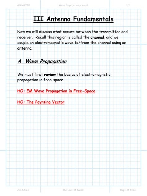 Wave Propagation Package Pdf Waves Electromagnetic Radiation