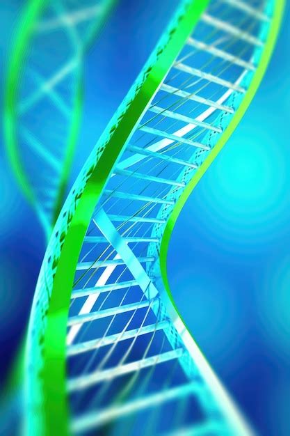 Premium AI Image A Closeup Of A Twisted DNA Strand Makes For A Visually Striking Background