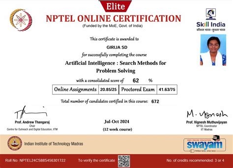 Girija Sd On Linkedin Artificialintelligence Nptel Learning