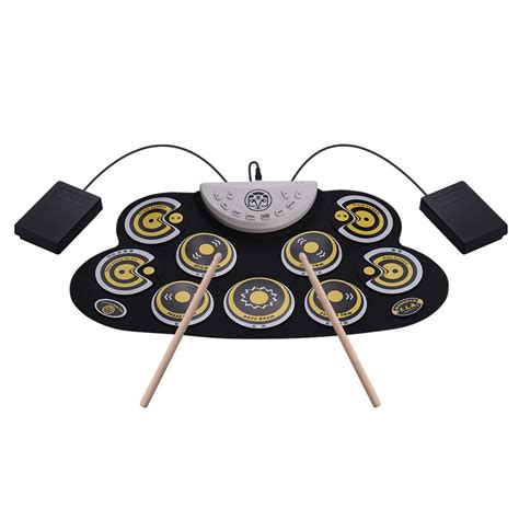 Portable Electronic Drum Pad Silicone Roll Up Drum Grandado